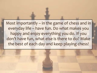 Top 10 Life Lessons Learned From Chess | PPTX