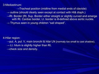 Radiology 5th year, all lectures/chest (Dr. Abeer) | PPT
