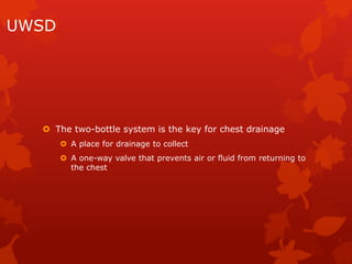 Chest Drain Managment | PDF
