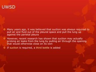 Chest Drain Managment | PDF