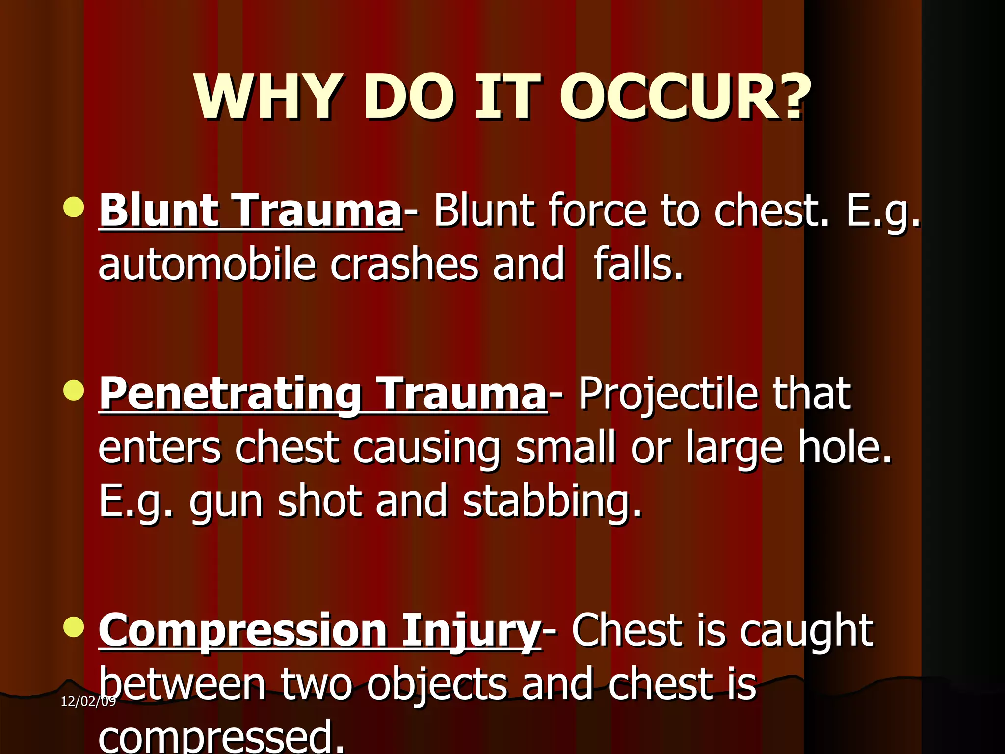 Chest Trauma | PPT