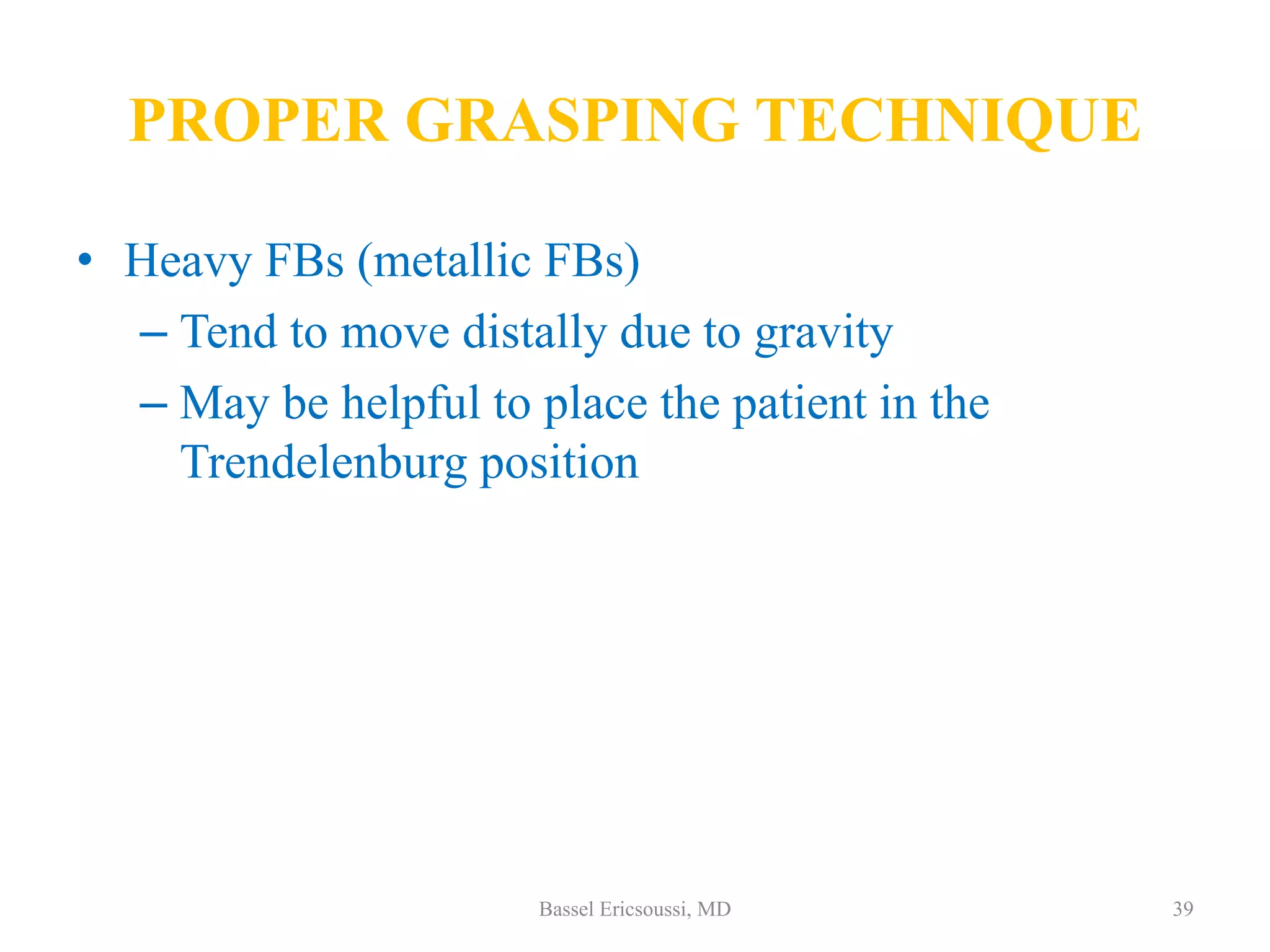 Management Of Foreign Body Aspiration (FBA) And Central Airway ...