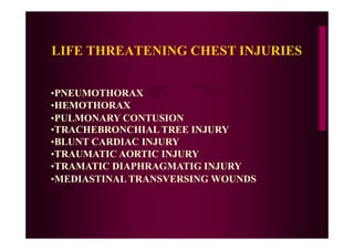 Chest and abdominal trauma | PPTX