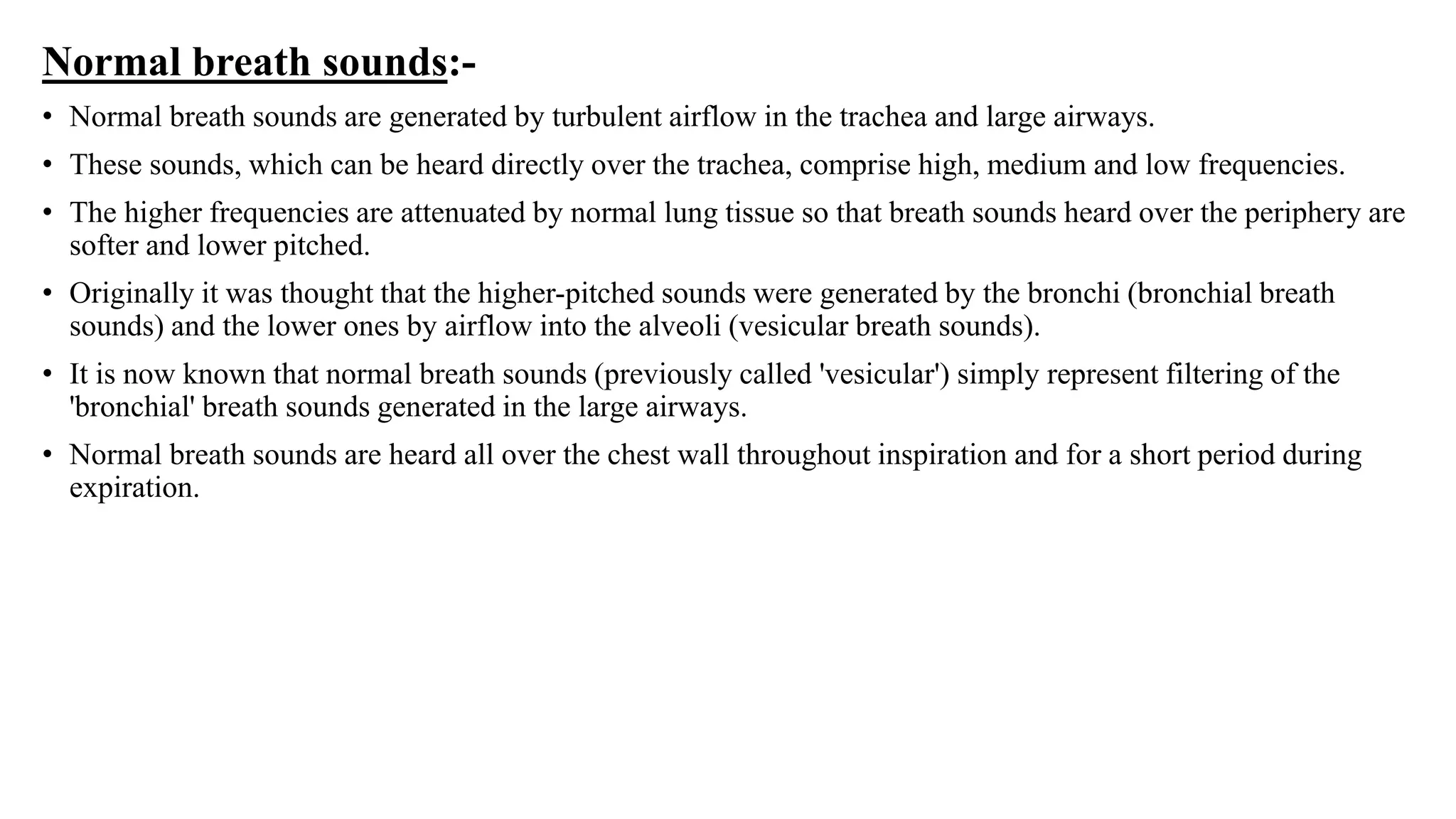 Chest auscultation | PPTX