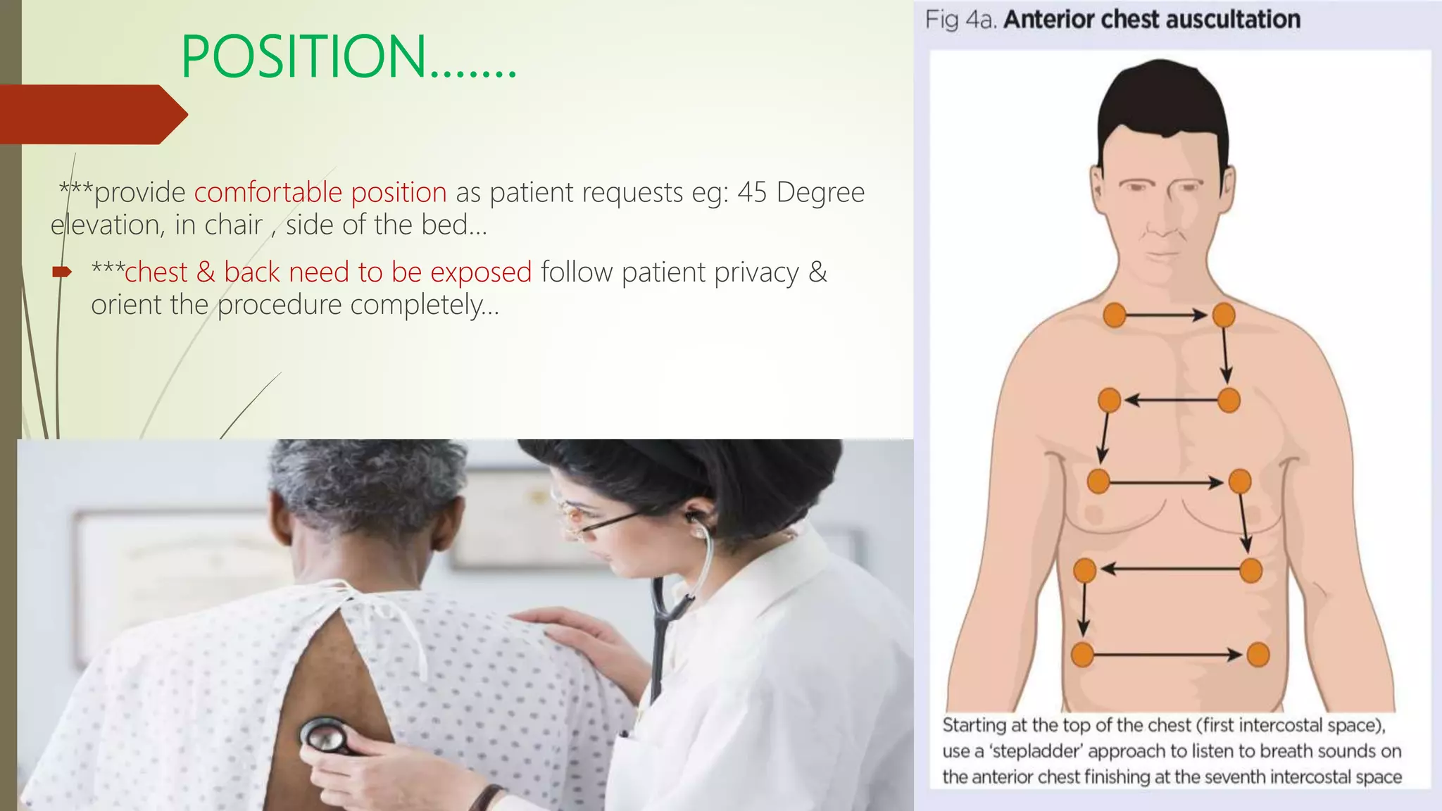 Chest auscultation & lung sounds assessment for nurses | PPTX