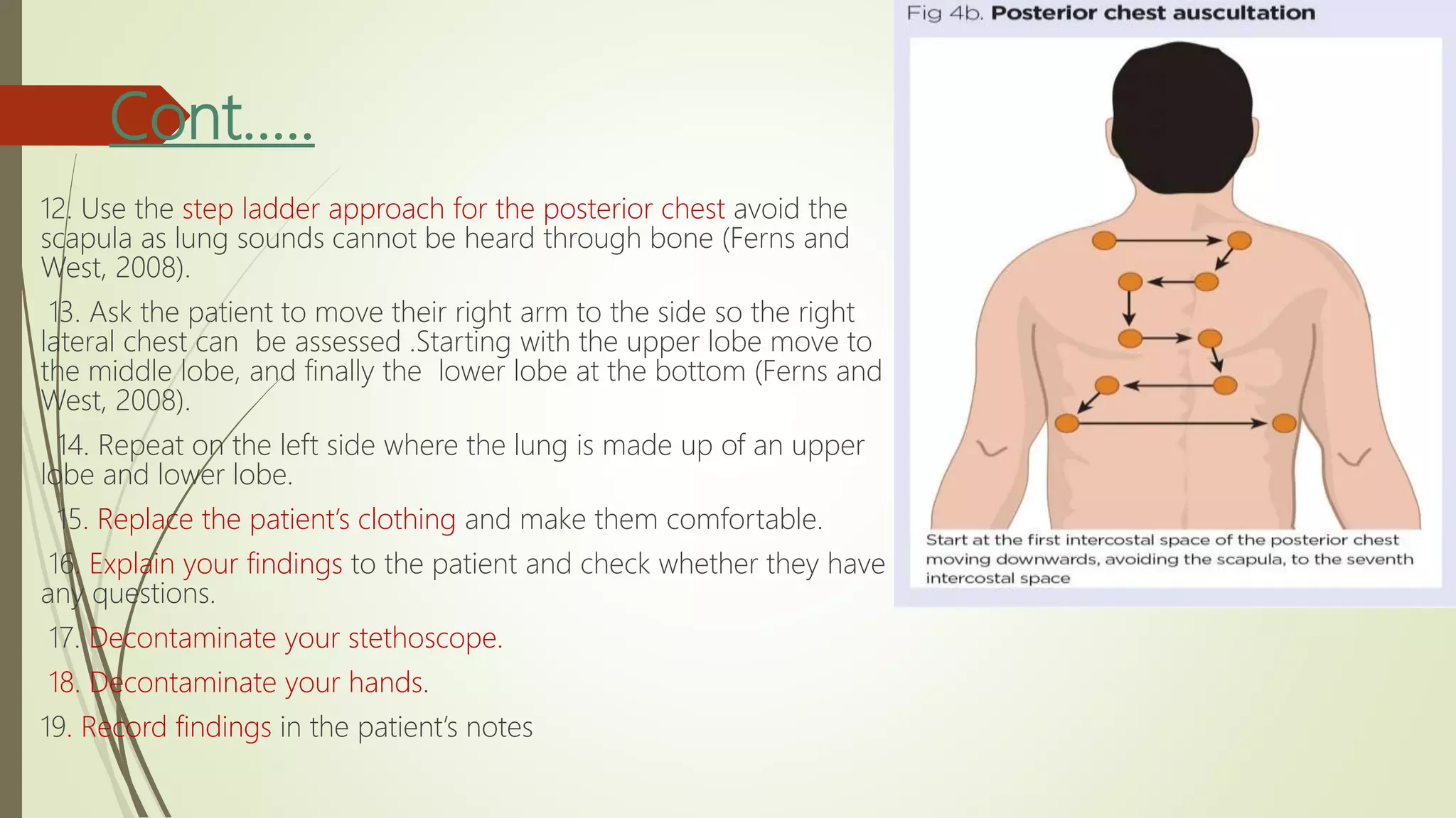 Chest auscultation & lung sounds assessment for nurses | PPTX