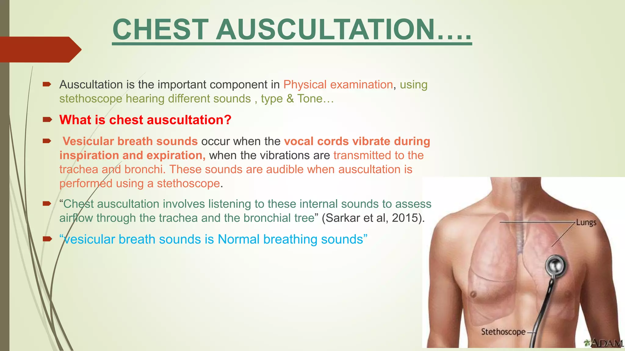 CHEST AUSCULTATION LUNGS SOUNDS & HEART SOUNDS ASSESSMENT murugesh.pptx