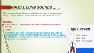 CHEST AUSCULTATION LUNGS SOUNDS & HEART SOUNDS ASSESSMENT murugesh.pptx