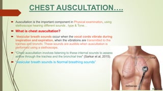 CHEST AUSCULTATION LUNGS SOUNDS & HEART SOUNDS ASSESSMENT murugesh.pptx