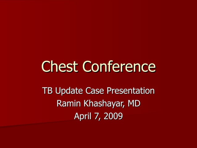 Chest Conference4 2009 | PPT