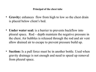 chest drain to recover the pulmonary edema. | PPT