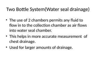 Chest Drainage.pptx..................... | PPTX