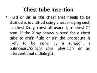 Chest Drainage.pptx..................... | PPTX | Lung and Respiratory ...