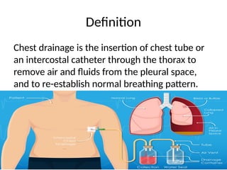 Chest Drainage.pptx..................... | PPTX | Lung and Respiratory ...