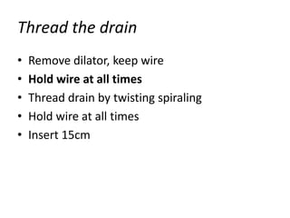 Chest drain protocol v8 | PPT