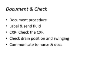 Chest drain protocol v8 | PPT