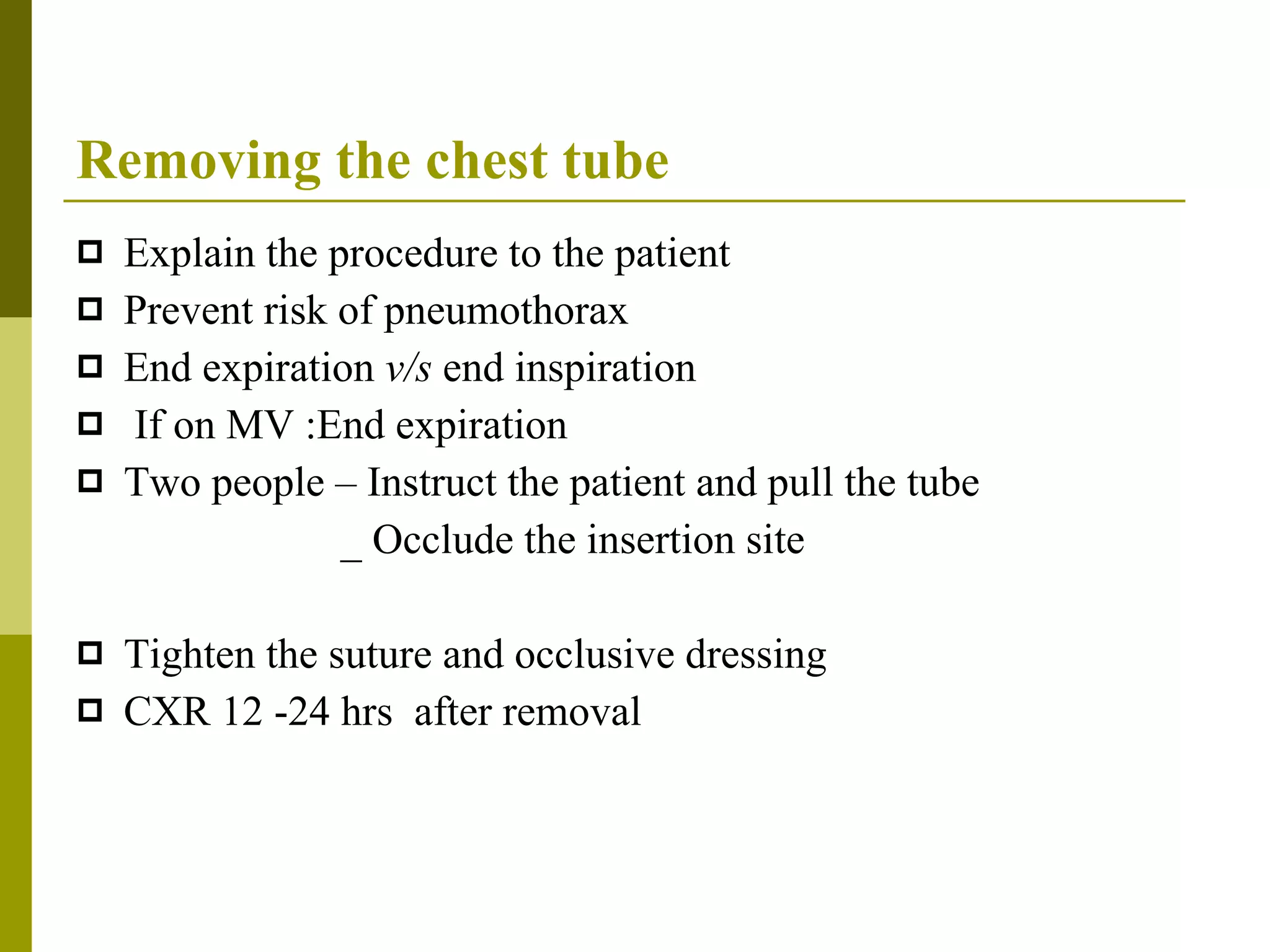 Chest Drains | PPT
