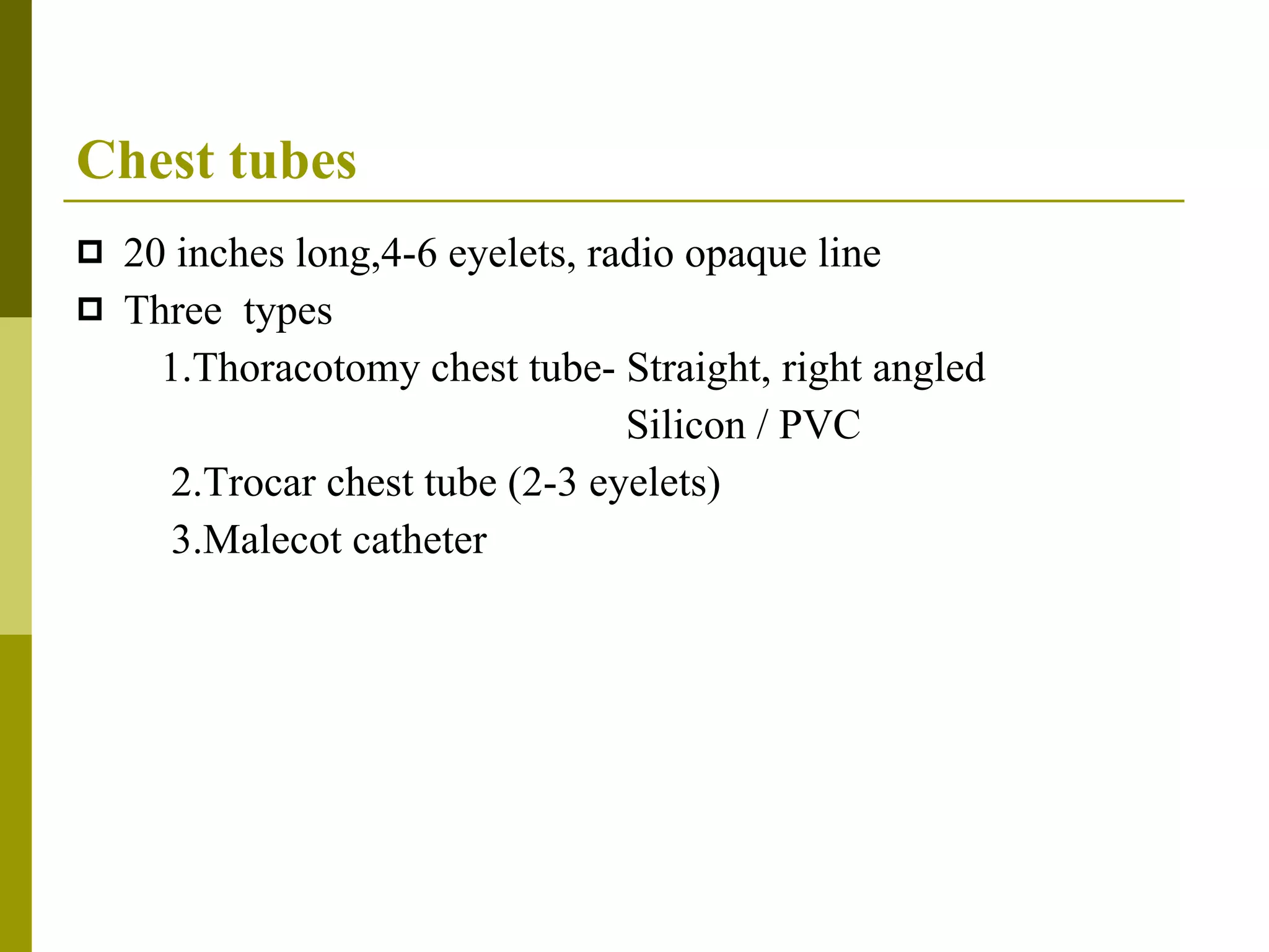 Chest Drains | PPT