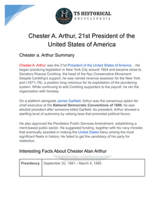 Chester-A.-Arthur-21st-President-of-the-United-States-of-America-TS ...
