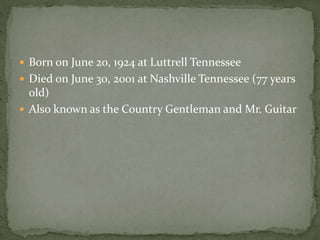 Chester burton chet atkins | PPT