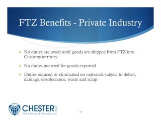 Foreign Trade Zones (FTZ) Basics: Creating Profit with Savings | PDF