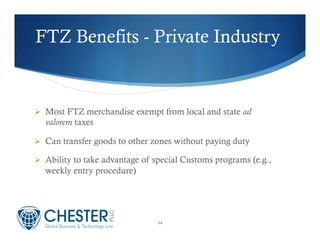Foreign Trade Zones (FTZ) Basics: Creating Profit with Savings | PDF