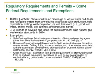Water Use, Regulations and Effects | PPT