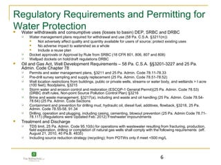 Water Use, Regulations and Effects | PPT