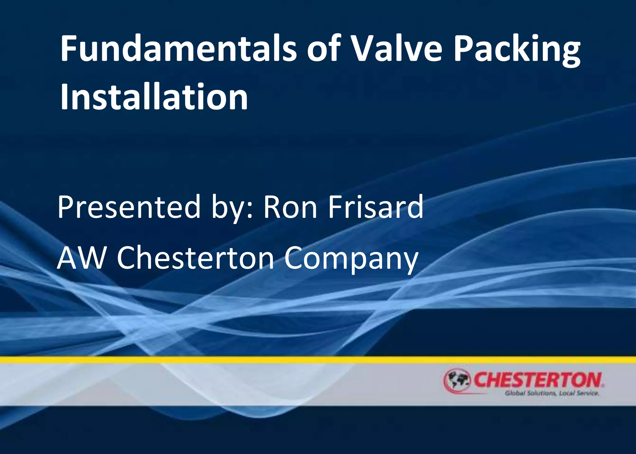 Chesterton's Best Practices for Reducing Methane Emissions for Valve ...