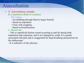 Chest examination | PPT