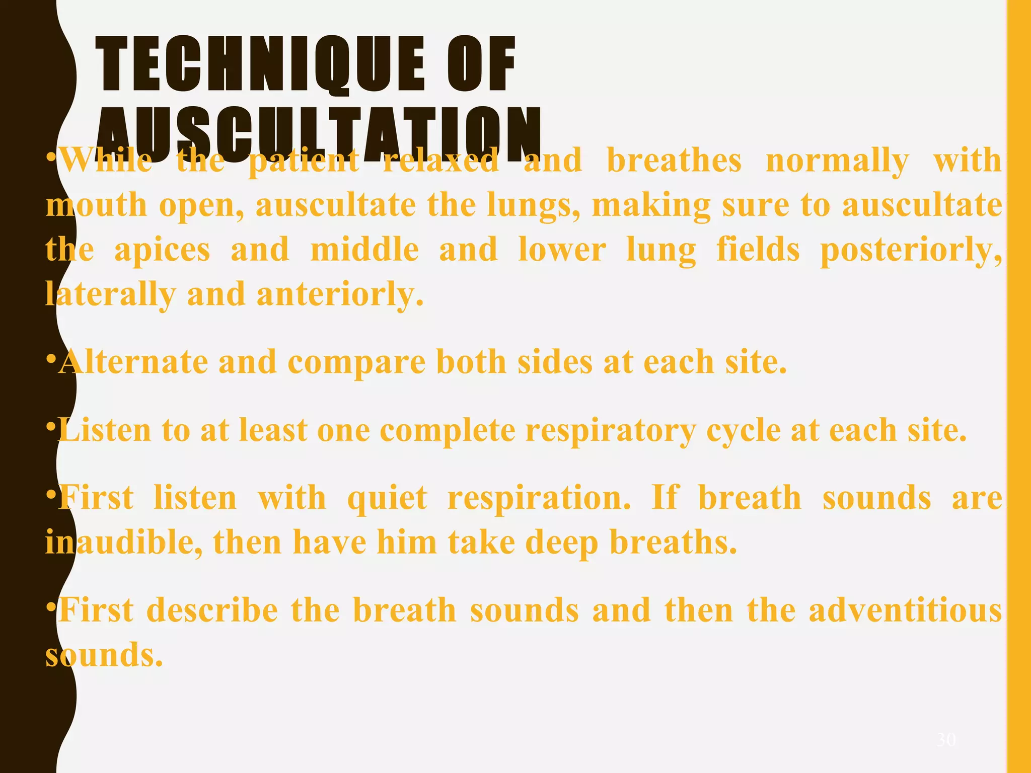 Chest examination | PPT