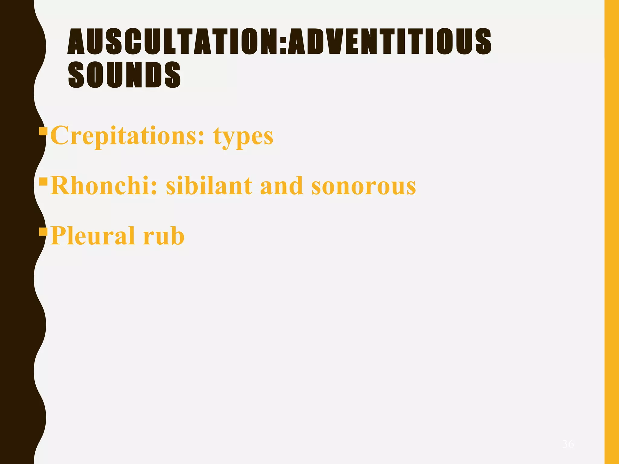 Chest examination | PPT