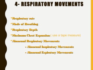 Chest examination | PPT