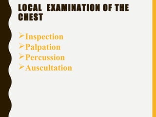 Chest examination | PPT