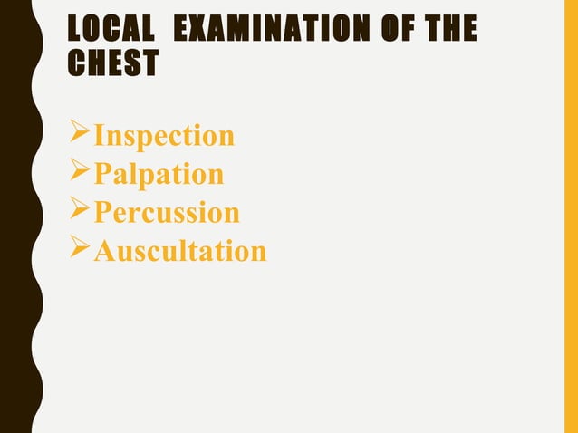 Chest examination | PPT
