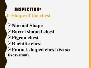 Chest examination | PPT