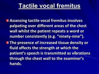 Chest examination magdi sasi2021 | PPT