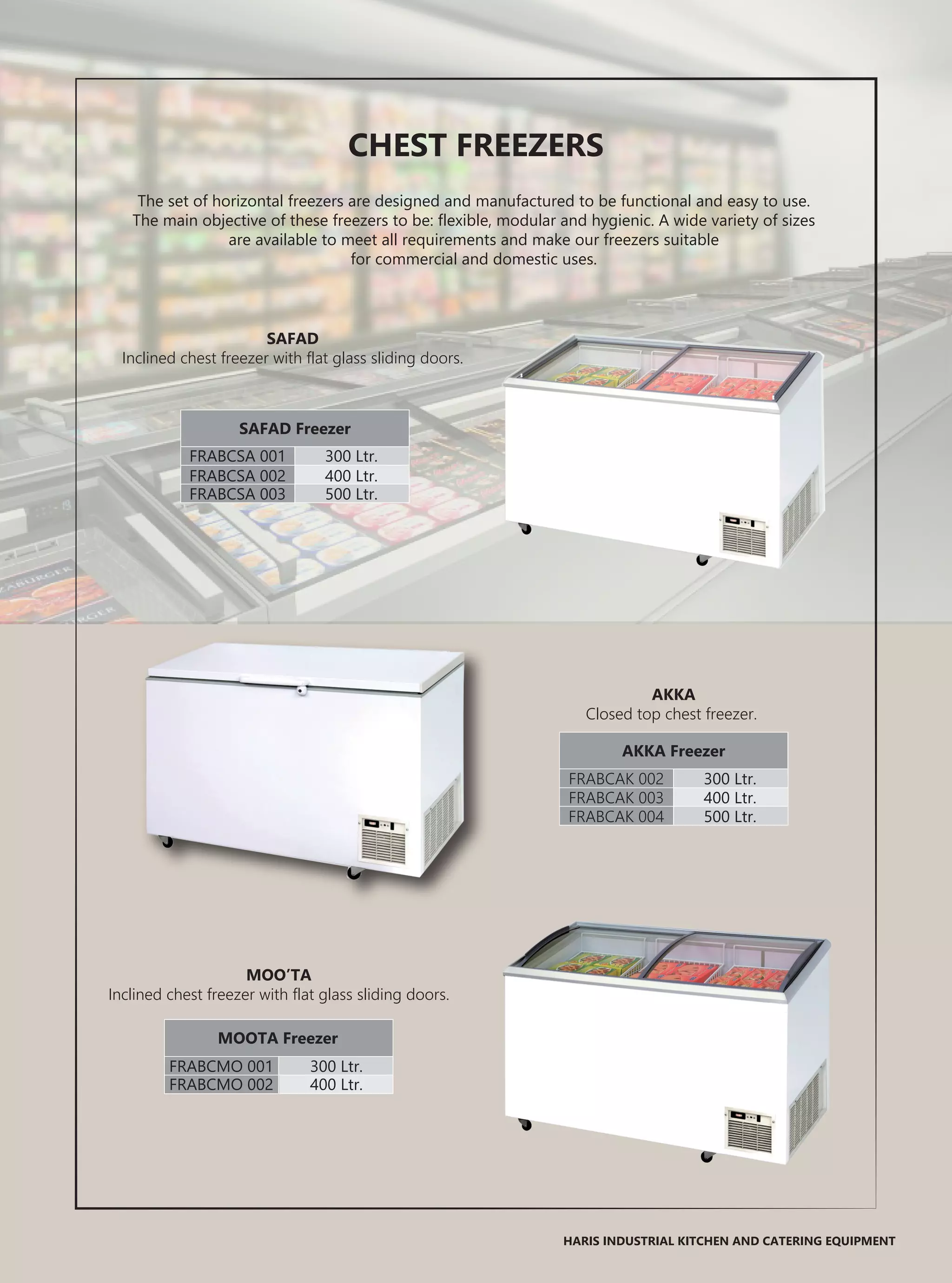 CHEST FREEZERS | PDF