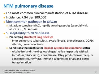 Chest imaging of ntm pulmonary disease2 | PPT
