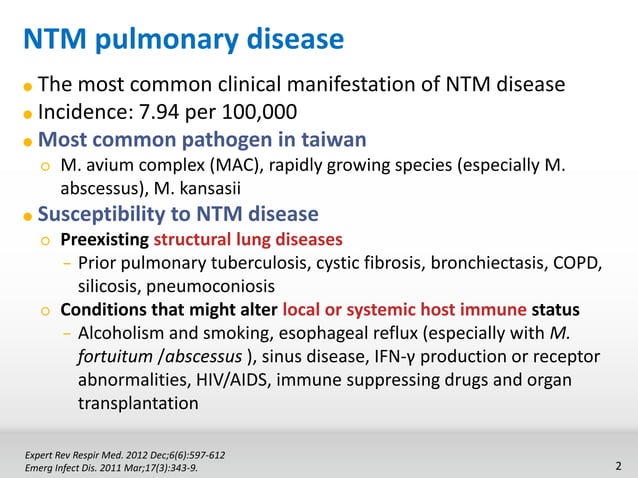 Chest imaging of ntm pulmonary disease2 | PPT
