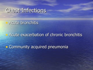 Chest Infections | PPT
