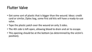 Chest Injuries.pptx | First Aid | Injuries