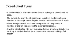 Chest Injuries.pptx | First Aid | Injuries