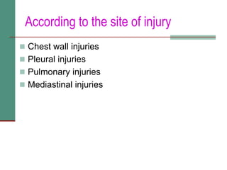 CHEST INJURIES.....ppt