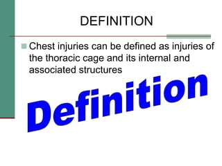 CHEST INJURIES.....ppt