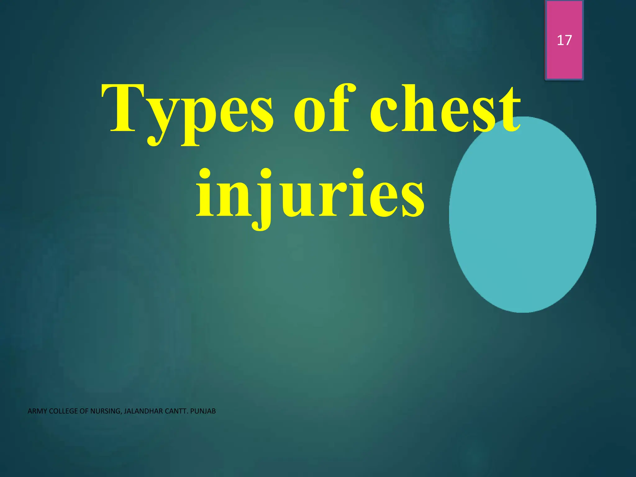 chest injuries and its treatment and nursing management .pptx