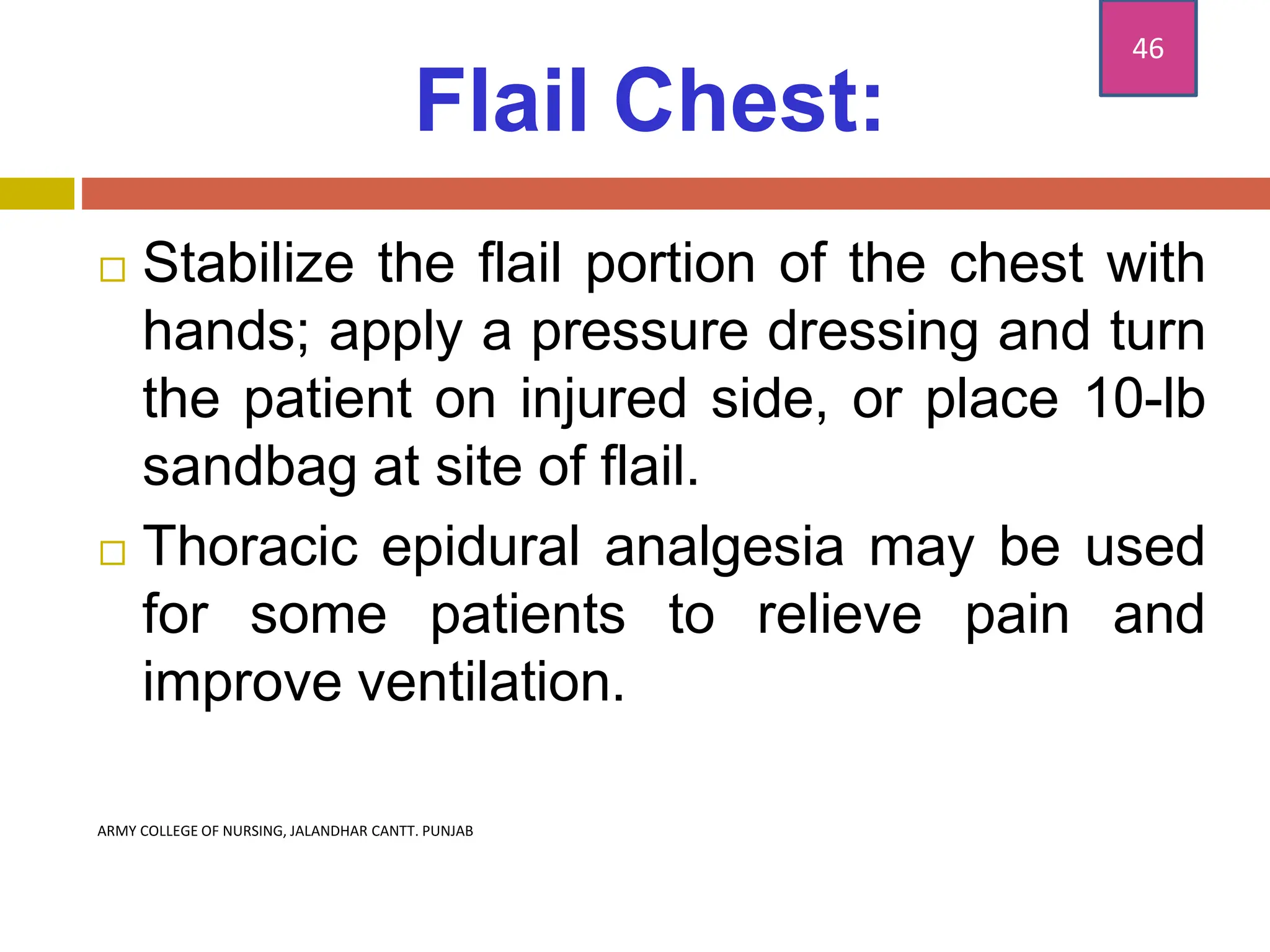 chest injuries and its treatment and nursing management .pptx