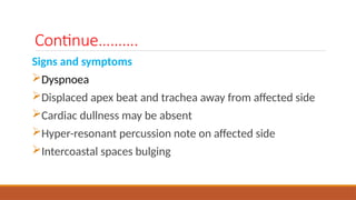 Chest injuries, complications and management pptx | PPTX