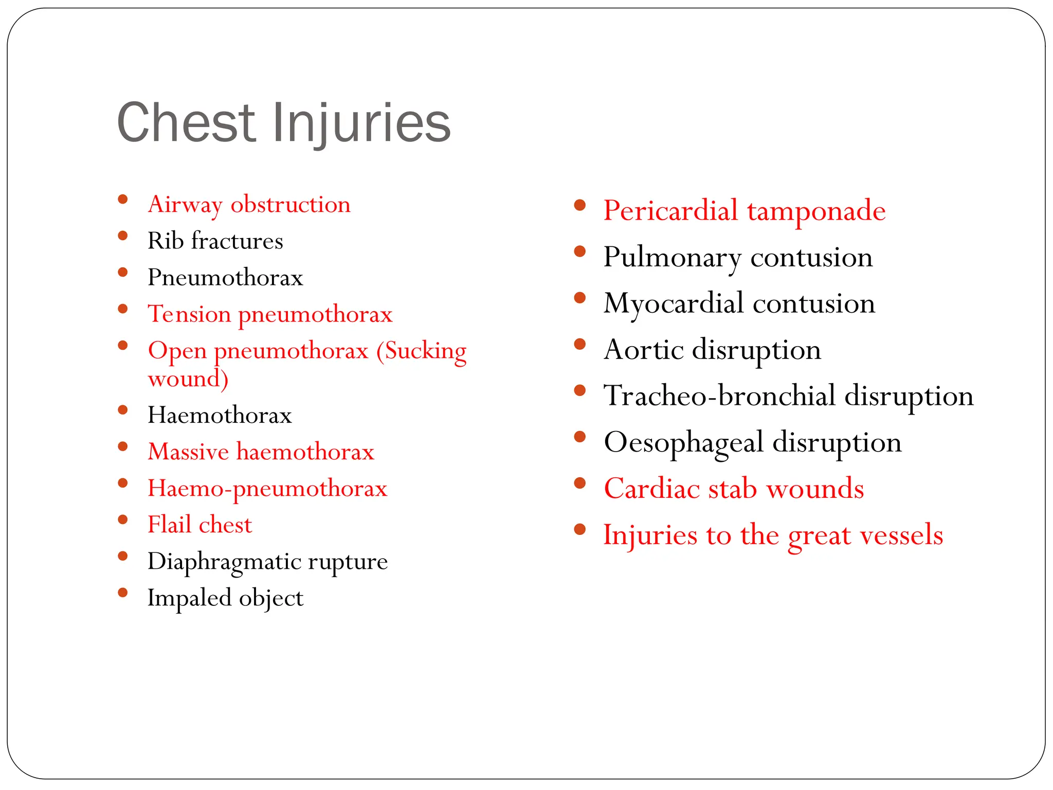 Chest injuries.ppt in surgery rotation 4.2 | PPT