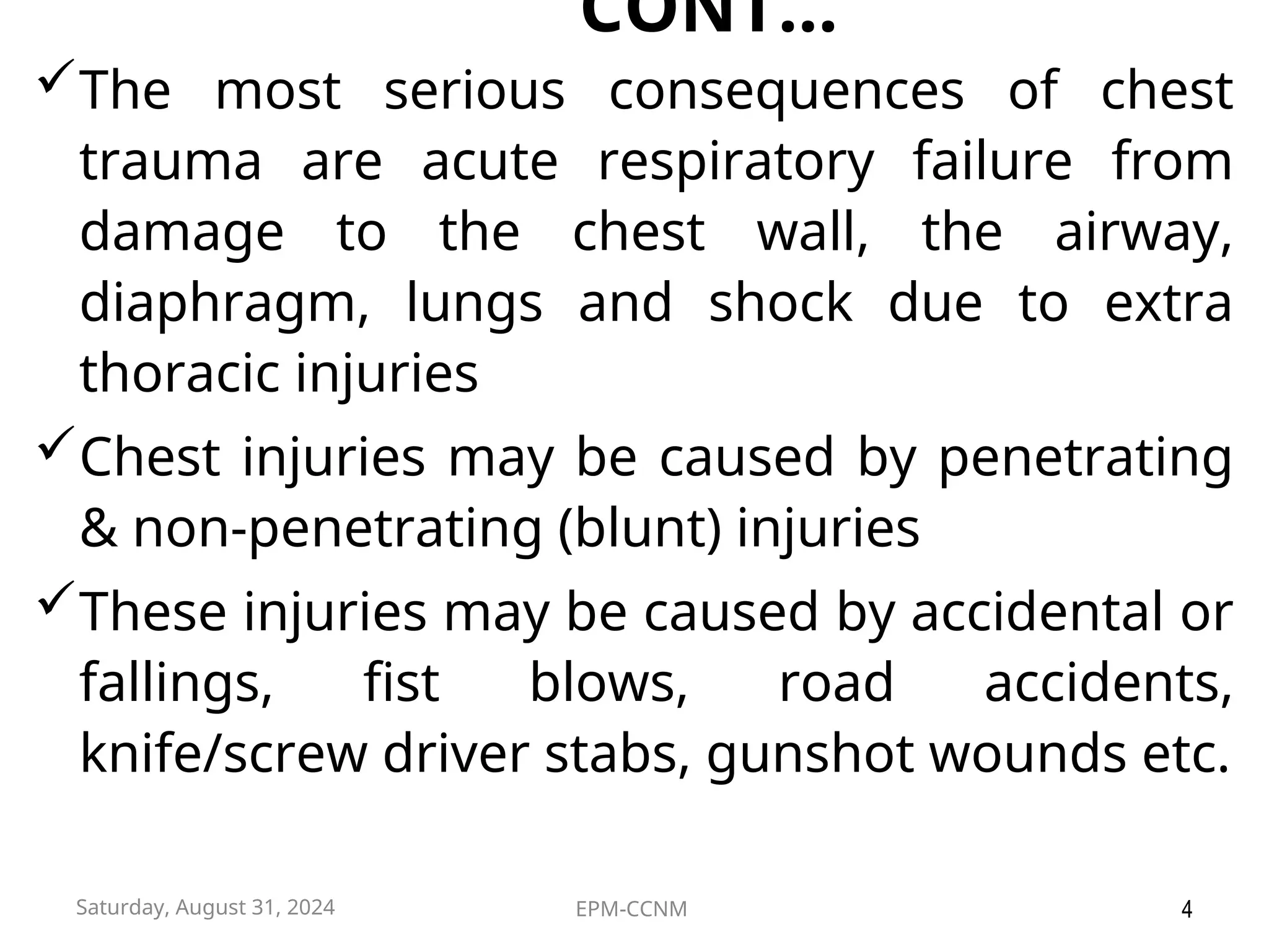 CHEST INJURIES- medical surgical nursing.ppt